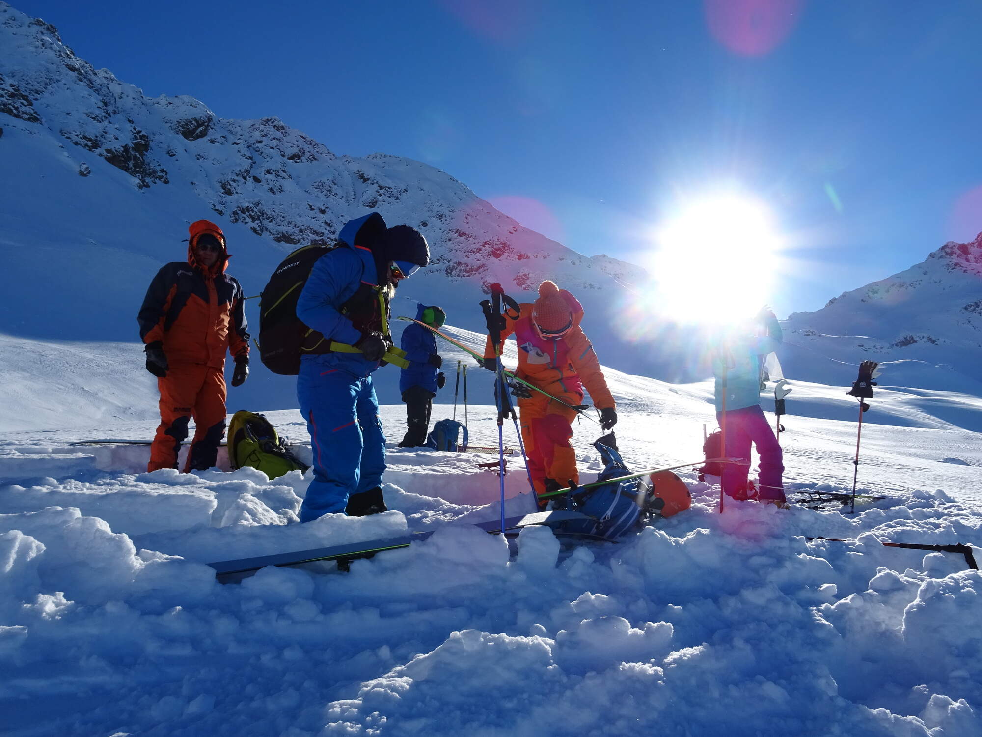 Beginner Hut-to-Hut Ski Touring Course taught by IFMGA guides